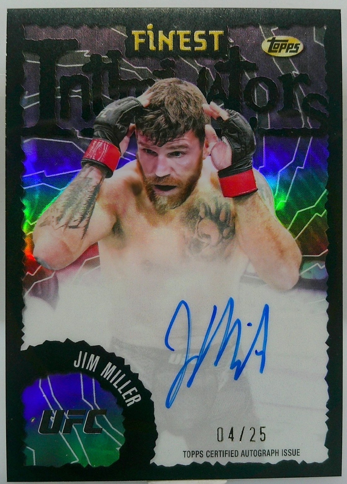 2024 Topps Finest UFC - Intimidators Autographs Jim Miller #IA-JMR ...