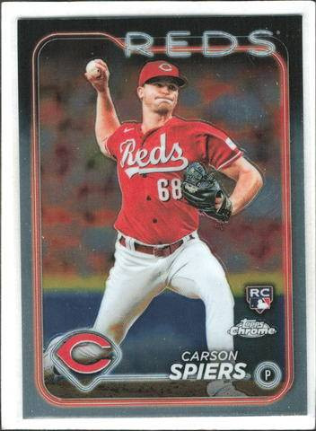 2024 Topps Chrome Carson Spiers RC ROOKIE CARD #167 Reds | eBay