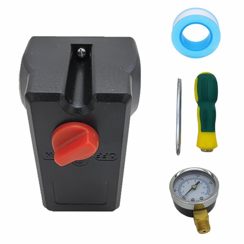 Air Compressor Pressure Switch For 4 Port 90 Degree Unloader 125 PSI On ...