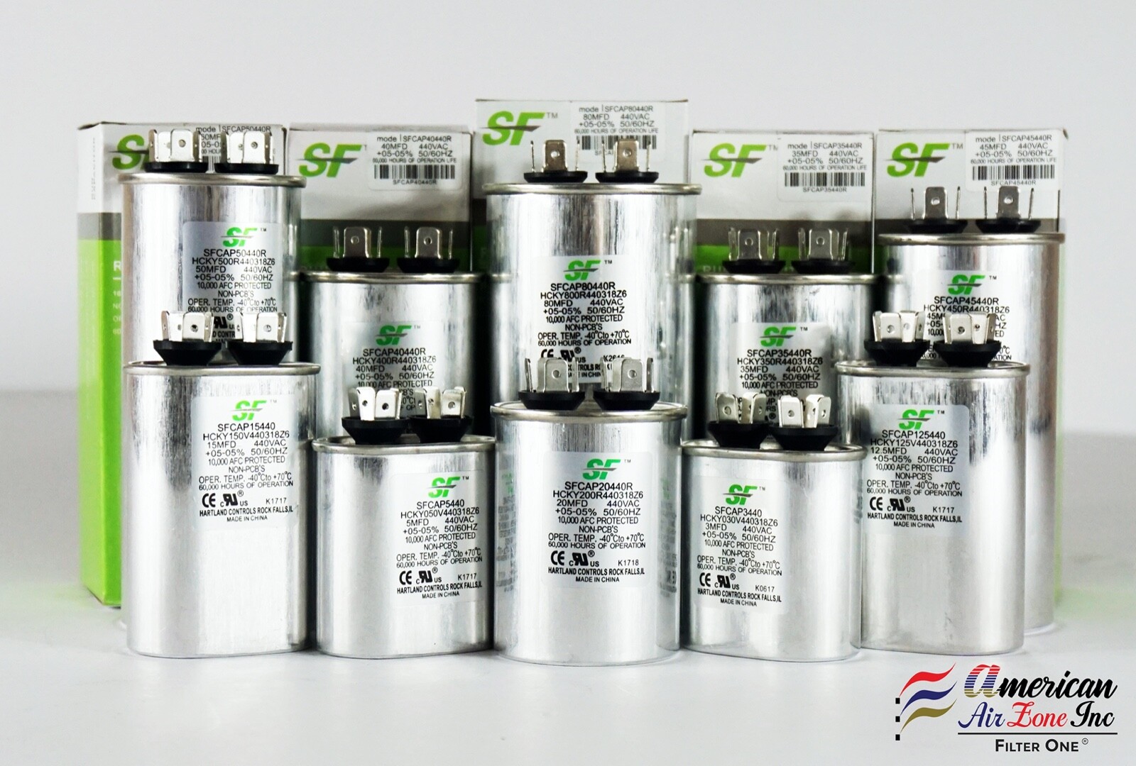 TRANE Run Capacitor - 35 MFD - 370/440V - (Pack of 1) - Round - For ...