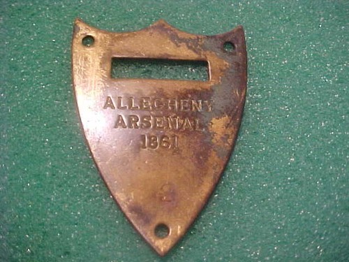 CIVIL WAR UNION 1861 ALLEGHENY ARSENAL SADDLE EMBLEM INSIGNIA | eBay