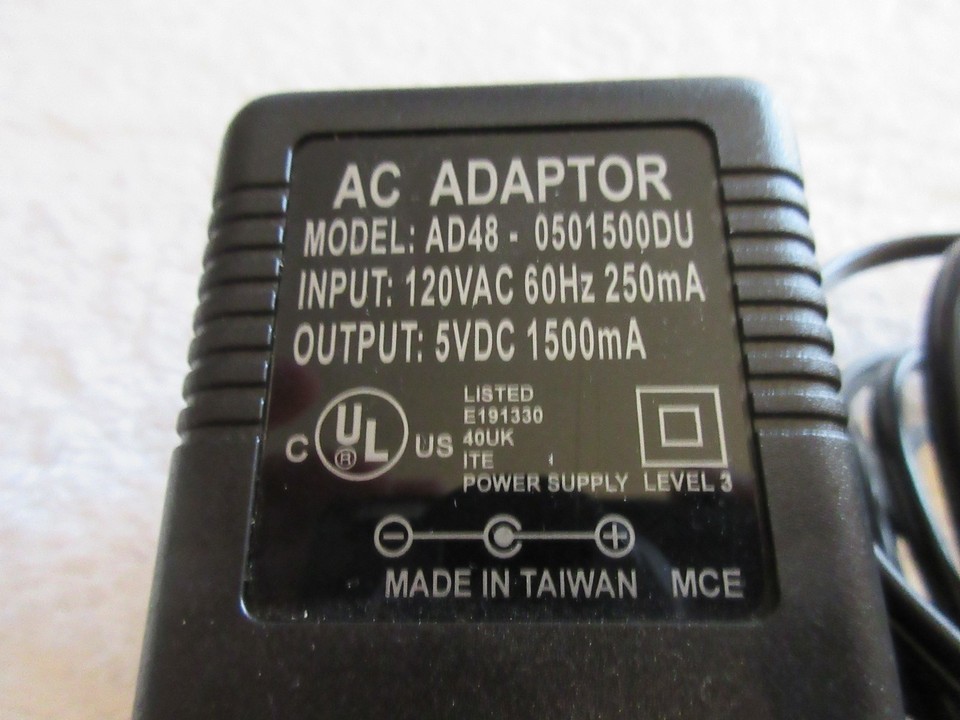 AC ADAPTOR - MODEL: AD48-0501500DU | eBay