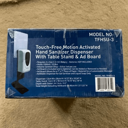 Touch Free Motion Activated Hand Soap Dispenser With Table Stand & Ad ...