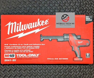 Milwaukee M18 18 Volt 2641-20 10 Oz Caulk & Adhesive Gun - Brand New in ...