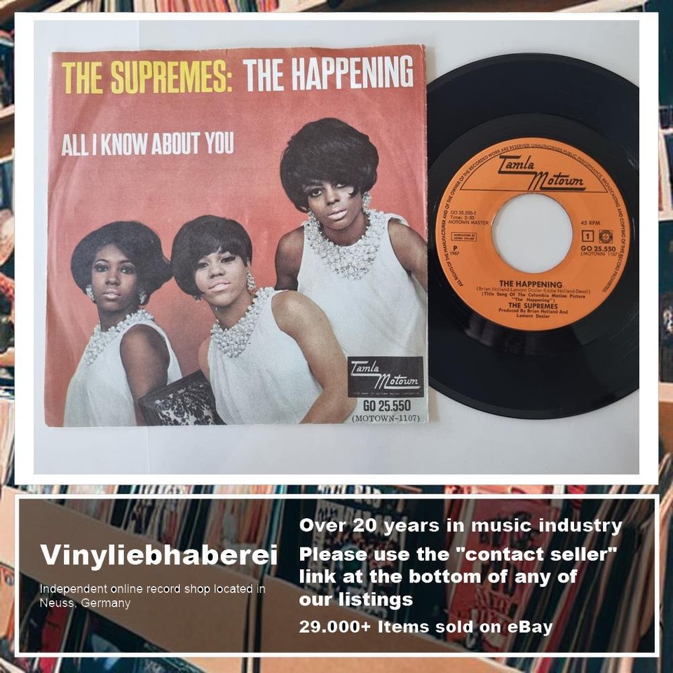The Supremes - The happening 7'' Vinyl Holland | eBay Australia