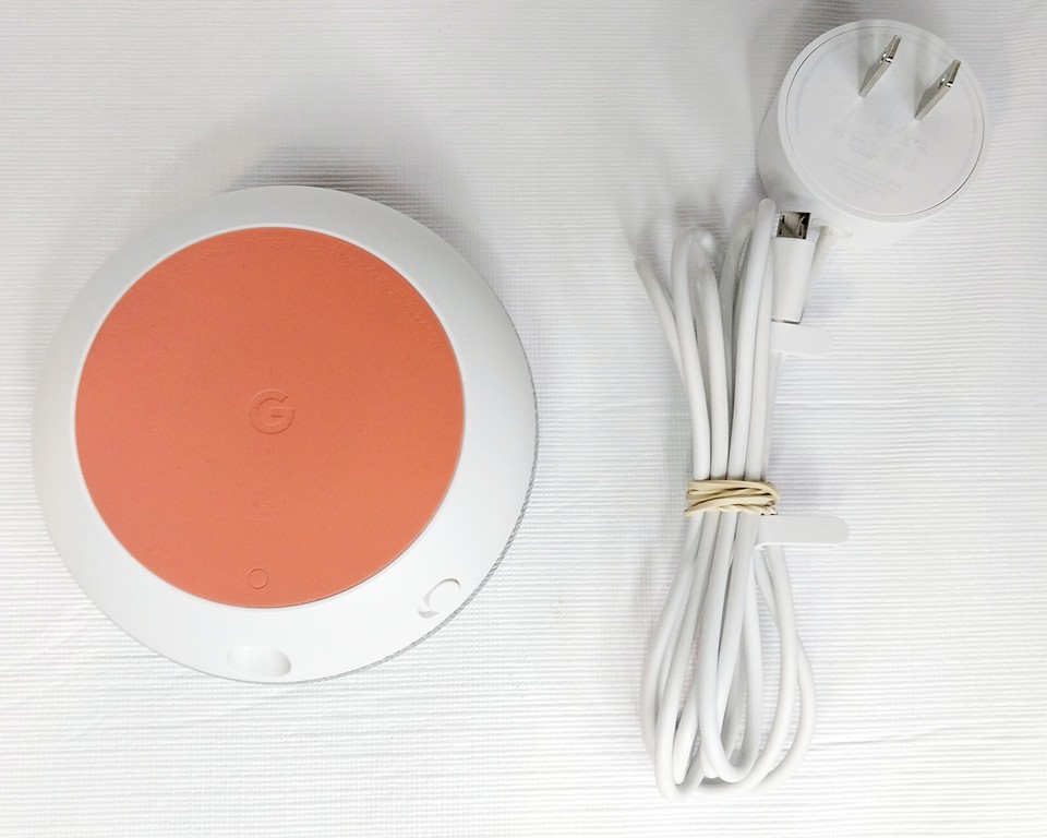 Google Home Mini ( 1st Generation ) Smart Speaker and Charger - Chalk ...