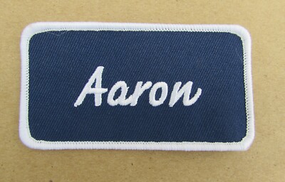 Name Aaron Patch Embroidered uniform patch New | eBay