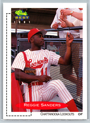 Reggie Sanders 1991 Classic Best Gold Bonus #BC4 Chattanooga Lookouts ...