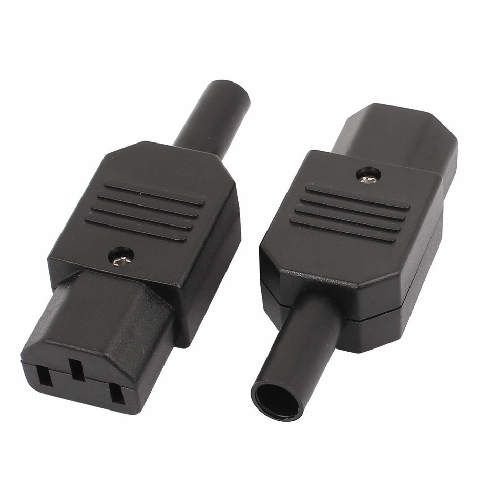 9Pcs 10A AC250V IEC C13 Plug Rewireable Female Inline Power Socket ...