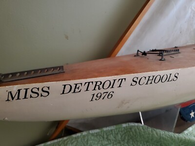 Vintage rare Miss Detroit Schools Pond Boat Sail Boat | eBay