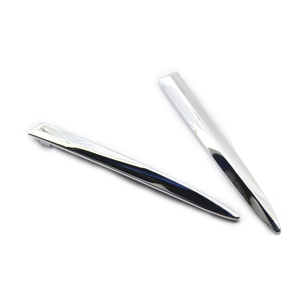 AU 1 Pair Car Chrome Front Bumper Upper Moulding Strips for Fiat 500 ...