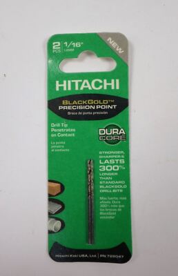 2 PACK 1/16” 135° SPLIT POINT HITACHI Drill Bits | eBay