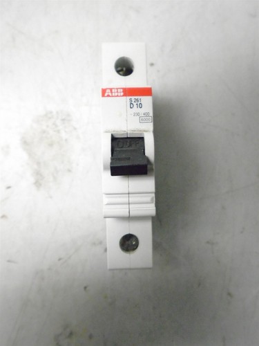 ABB S261-D10 Circuit Breaker 1-Pole 10 Amp 277/480V | eBay