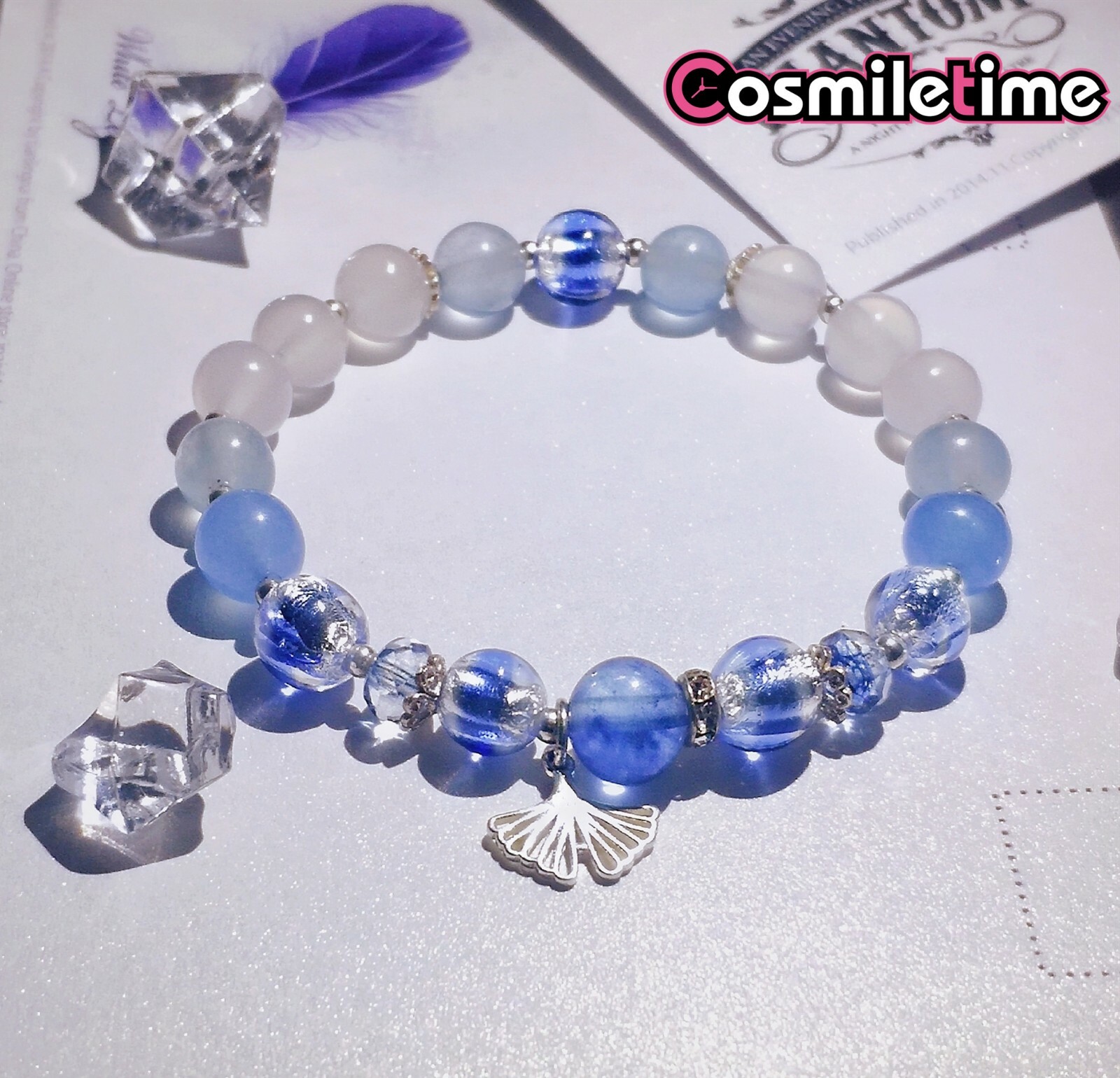 Yuzuru Hanyu Handmade Natural Gemstone S925 Bracelet 8MM Beads Healing ...