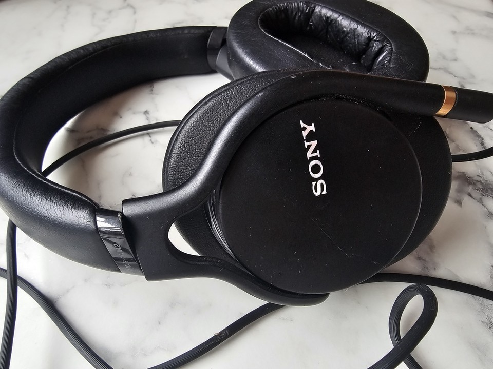 Genuine Sony Overhead Earphones Model MDR-1AM2 Black | eBay UK