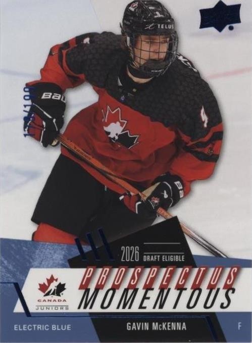 2024 Upper Deck Team Canada Juniors - Prospectus Momentous Gavin ...