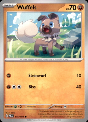 Pokemon 116/193 - Wuffels - Common - PAL Karmesin & Purpur | eBay.de