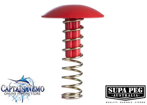 SUPA PEG TENT POLE CAP WITH TENSION SPRING HIKING CAMPING TARP ...