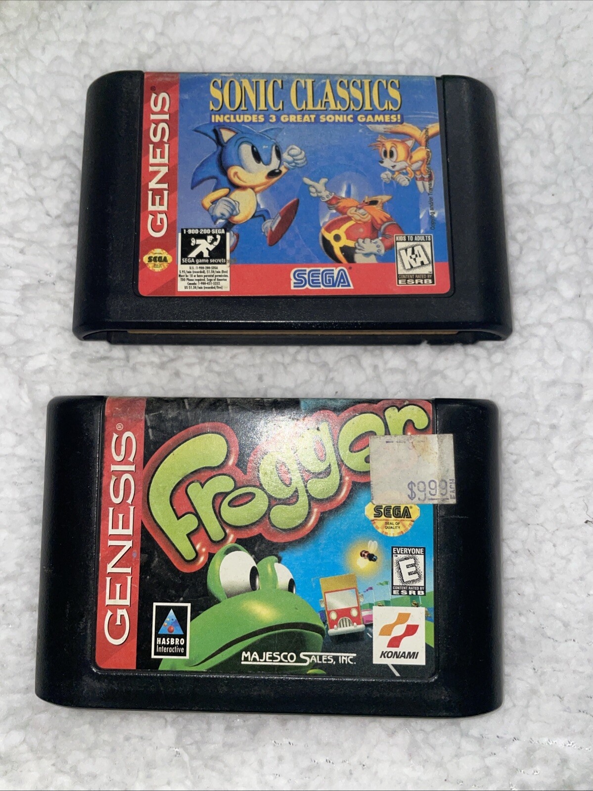 SEGA GENESIS GAMES SONIC CLASSICS (THREE SONIC GAMES) PLUS FROGGER!! | eBay