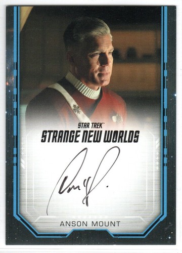 STAR TREK STRANGE NEW WORLDS S2 ANSON MOUNT AS ADMIRAL PIKE BORDERED ...