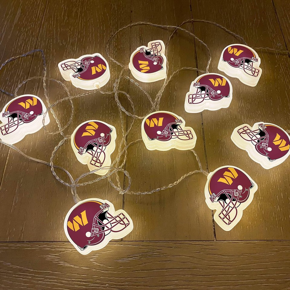 NFL LED Washington Commander Football Helmet String Night Christmas ...