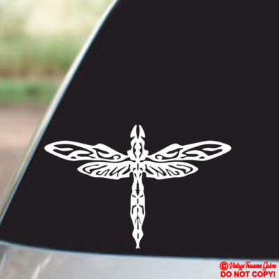 DRAGONFLY Vinyl Decal Sticker Car Window Wall Bumper CUTE ART NOUVEAU ...