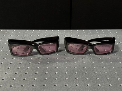 (lot of 2) Thorlabs LG5A Laser Safety Glasses, Pink Lenses | eBay