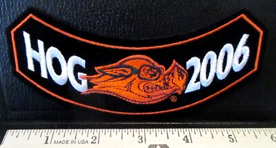 2006 HARLEY DAVIDSON OWNERS GROUP HOG Trademark Rocker Patch Vest ...