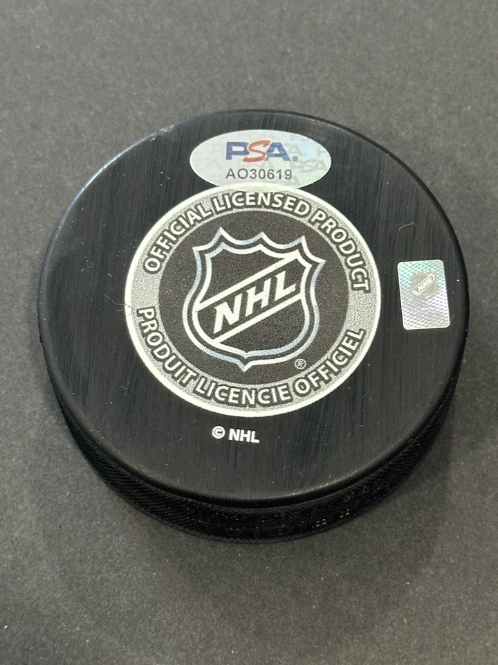 CAYDEN LINDSTROM Signed 2024 NHL Draft Hockey Puck Blue jackets Auto ...