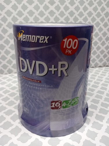 Memorex DVD+R 100 Pack 16X 4.7Gb 120 minutes New and Sealed | eBay