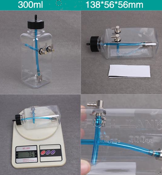 Transparent Fuel Tank for RC Gasoline Airplane 260/300/410/500/700/1000 ...