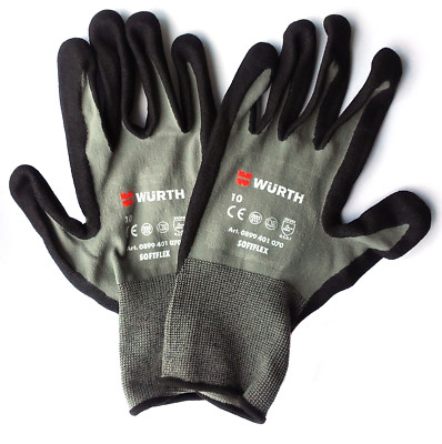 Wurth 0899401070 Nitrile Protective Glove SoftFlex Extremely ...