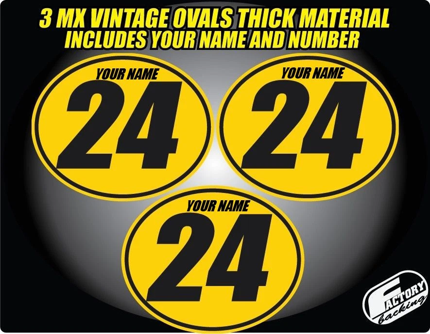 Vintage Motocross Numbers