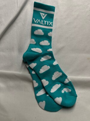 VALTIX- Teal Cloud Socks- Size 7-9 | eBay