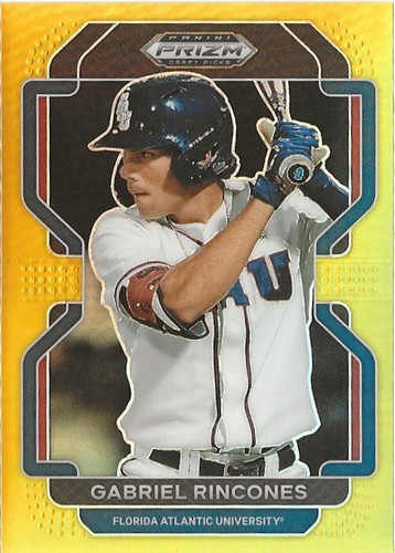 2022 Panini Prizm Gabriel Rincones Gold Prizm RC 10/10 Philadelphia ...