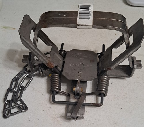 Duke # 4 Coil Spring Trap 0502 Beaver Bobcat Coyote Lynx Trapping 4CS ...