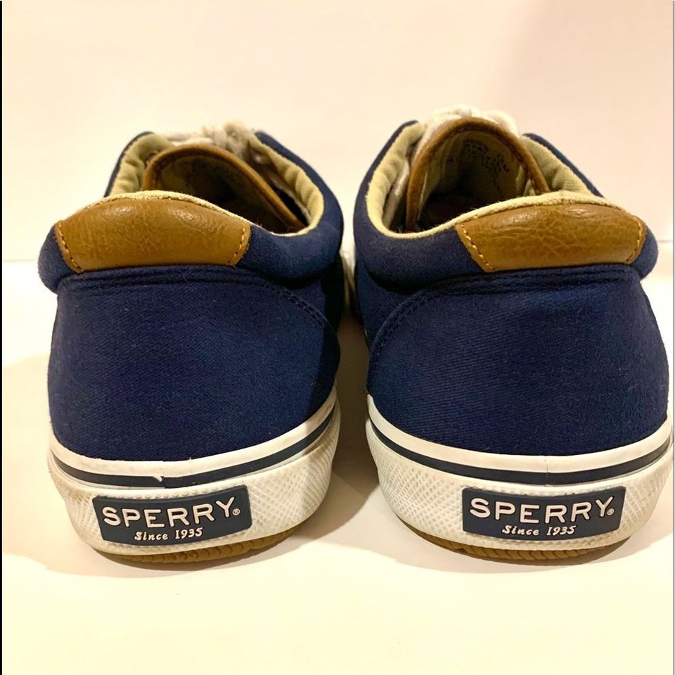 Sperry STS Men's Halyard Sz 13M Navy Blue Sneakers | eBay
