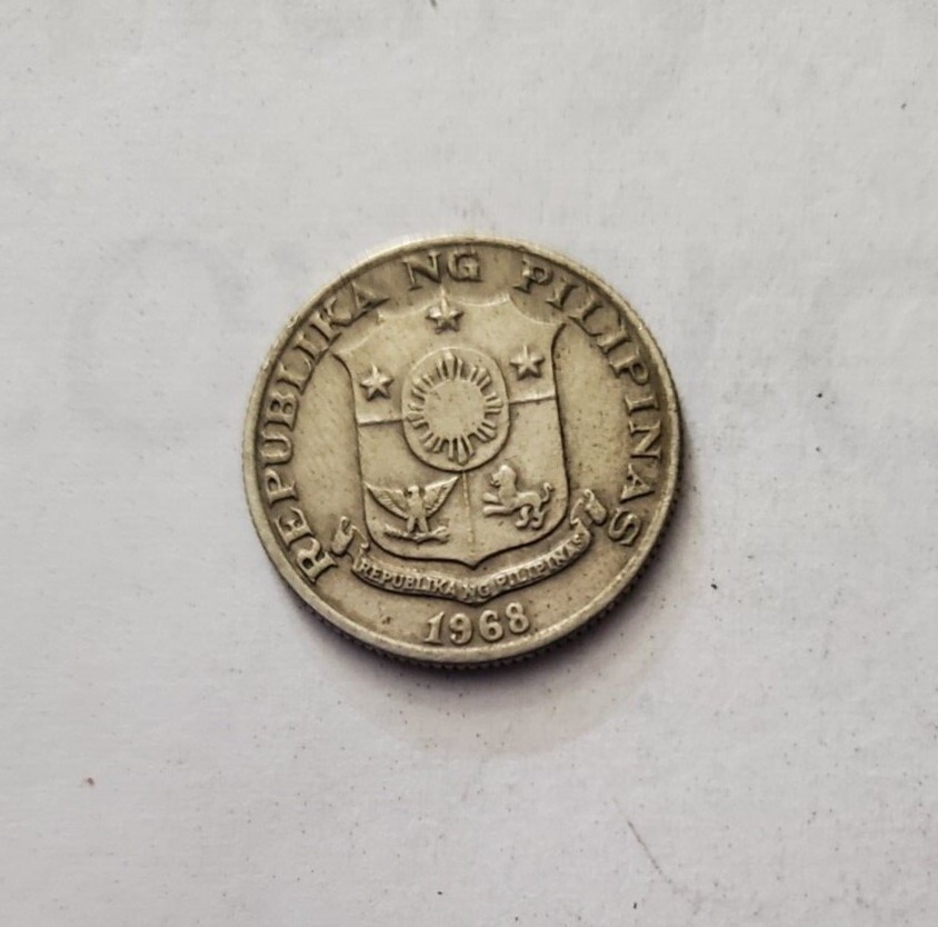 1968 10 SAMPUNG SENTIMOS REPUBLIKA NG PILIPINIAS DECOTIVE SHIELD STAR ...