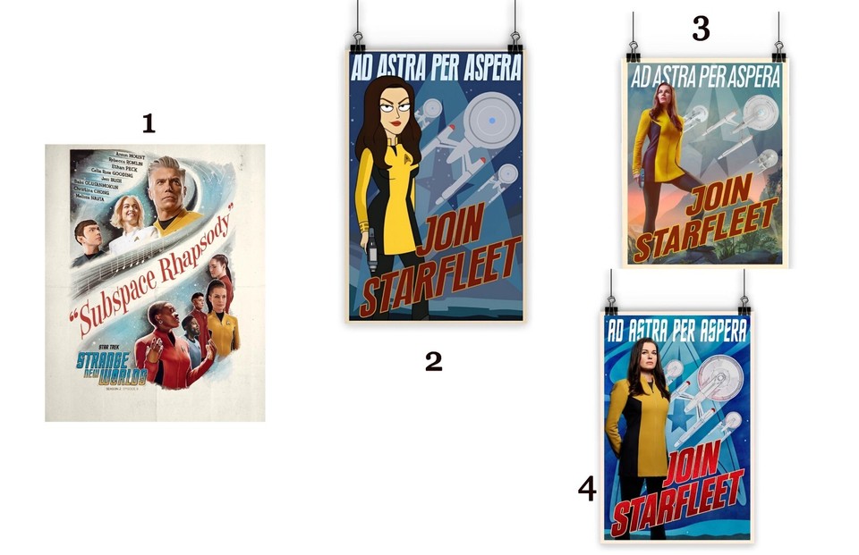 Subspace Rhapsody StarTrek Strange New Worlds Poster, Ad Astra Per ...