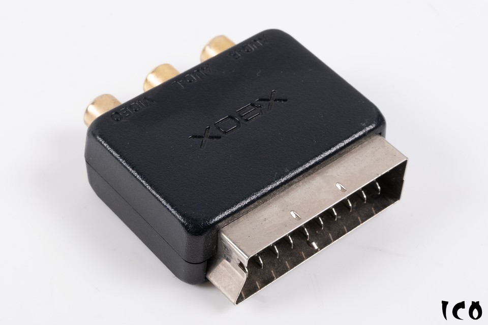 Genuine Microsoft Xbox Original or Xbox 360 SCART to Composite RCA AV ...