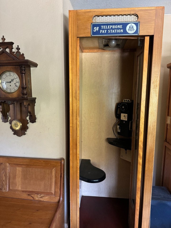vintage wooden phone booth bell systems circa 1950 | eBay
