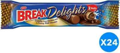 24x Tiffany Break Delights chocolate Wafer Rolls Filled With Cream Pack ...