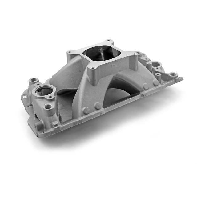 Chevy SBC 350 Shootout 1957-95 High Rise Intake Manifold Satin | eBay