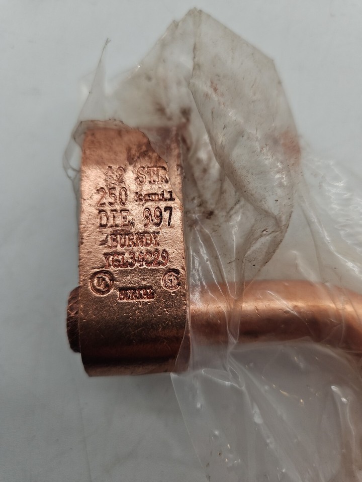 Burndy - YGL34C29 - Cross Grid Connector - 5/8" - 3/4" Ground Rod - 2 ...