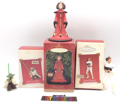 Star Wars Hallmark QUEEN AMIDALA, PADME AMIDALA & YODA Keepsake ...