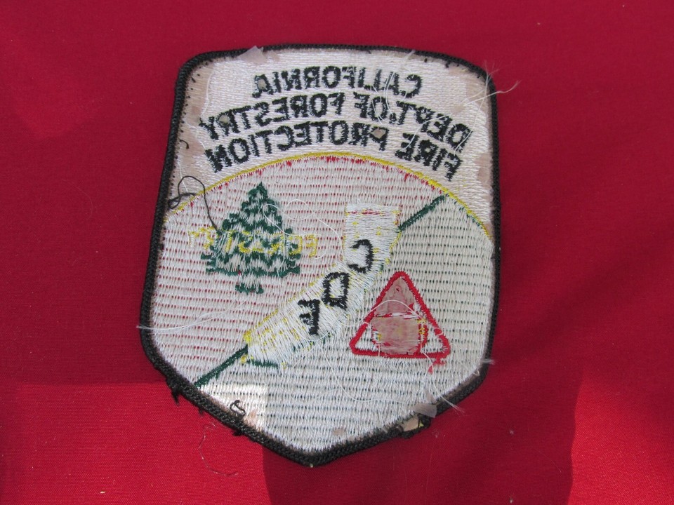 Obsolete California Division of Forestry Badge and 1 patch 1945-1970 | eBay