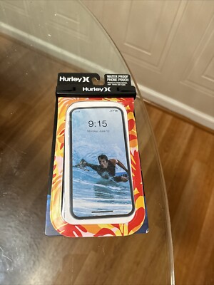 Hurley Tropical Waterproof Phone Pouch Lanyard Touch Screen Plastic ...