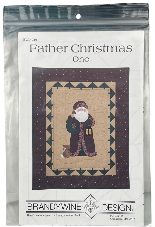 Brandywine Design Quilt Patterns Olde World Father Christmas One & Two ...
