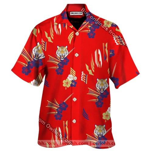 Tony Montana Red Unisex Hawaiian Aloha Shirts | eBay