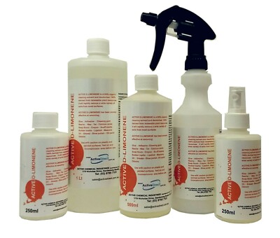 D-Limonene 100% Orange Oil Citrus Based Cleaner Solvent 250ml 500ml 1L ...